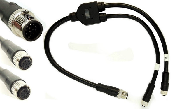 8 Channel Analog/Digital Sensor Splitter M12 12P M to M8 8P F – Veracity Racing Data