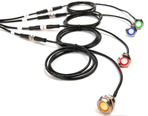 LED Panel Indicator, Blue, 1M Cable, M8 3P Male Connector – Veracity ...